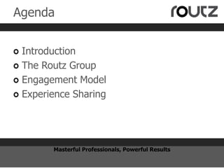 Routz Group Company presentation | PPSX