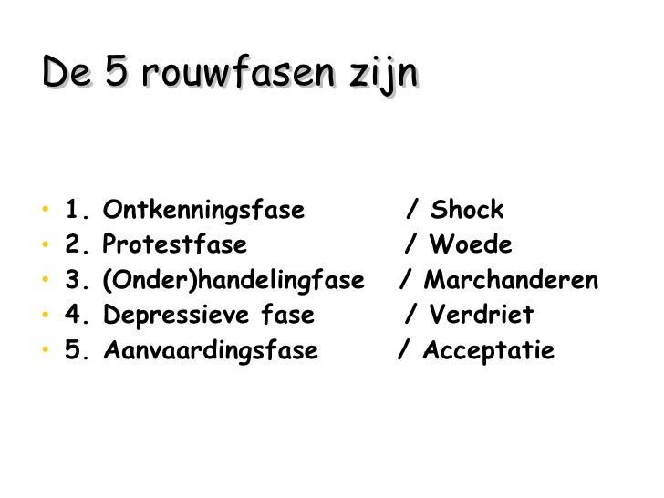 Rouw en Verliesverwerking