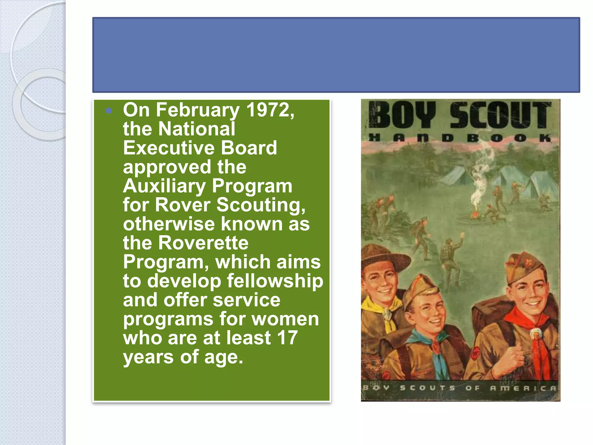 Rover Scout History in the Philippines | PPTX