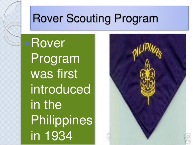 Rover Scout History in the Philippines
