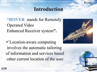 Rover Technology | POTX