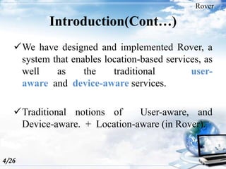 Rover Technology | POTX