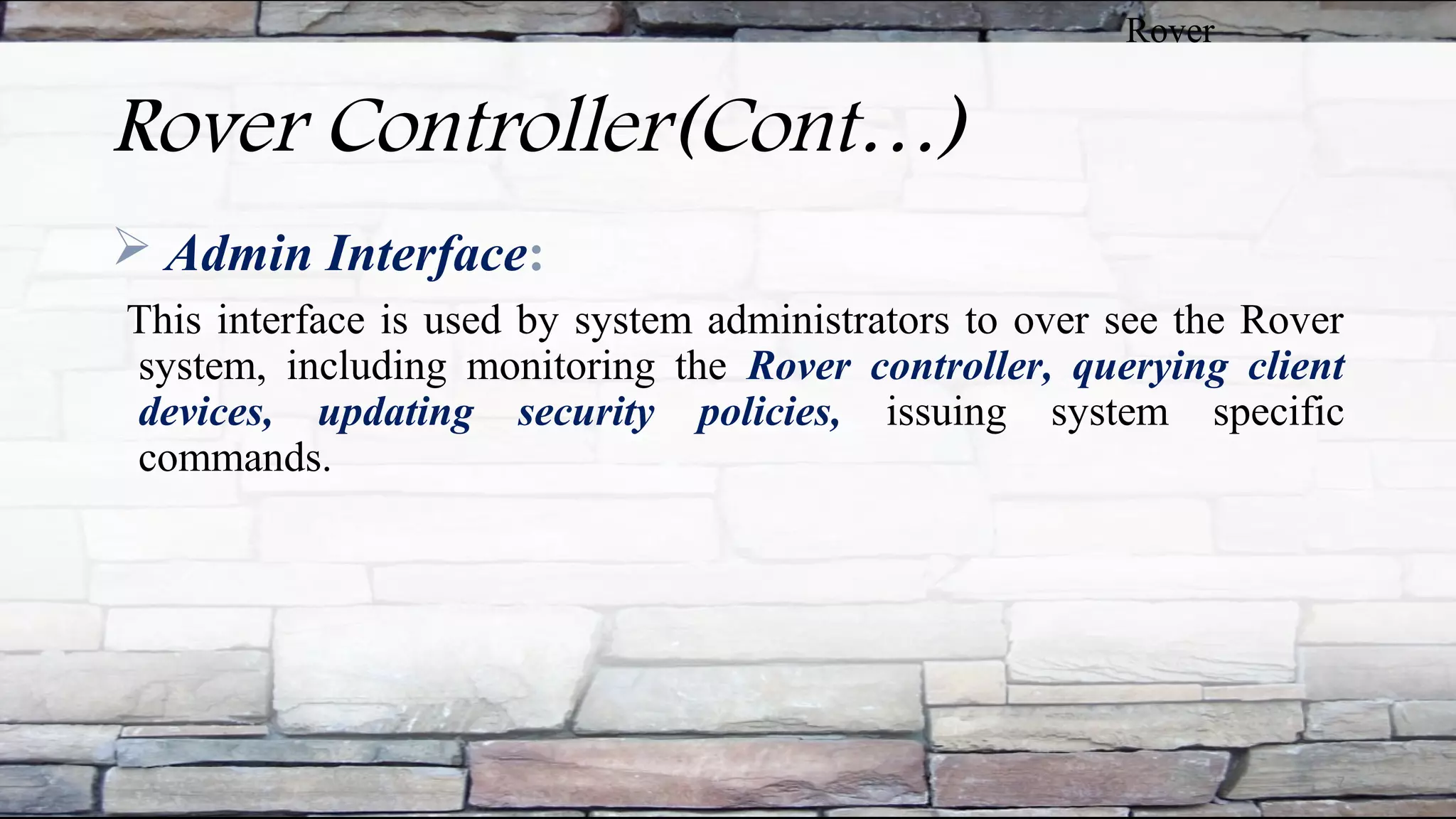 Rover technology | PPT