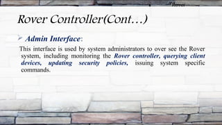 Rover technology | PPT