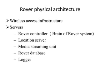 Rover technology ppt | PPTX | Cloud Computing | Internet