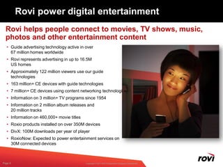 Rovi Advertsing Overview | PPT