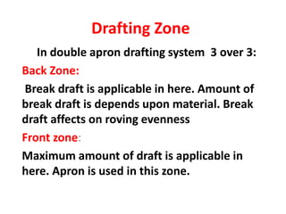 Roving frame/simplex BUBT TXE | PPTX