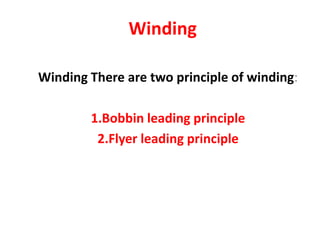 Roving frame/simplex BUBT TXE | PPTX