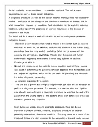 B. Pharm Hospital Training Report | PDF