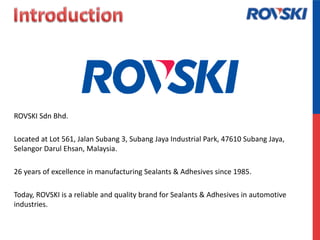 Rovski Company Profile | PDF | Asia Travel | Travel Locations