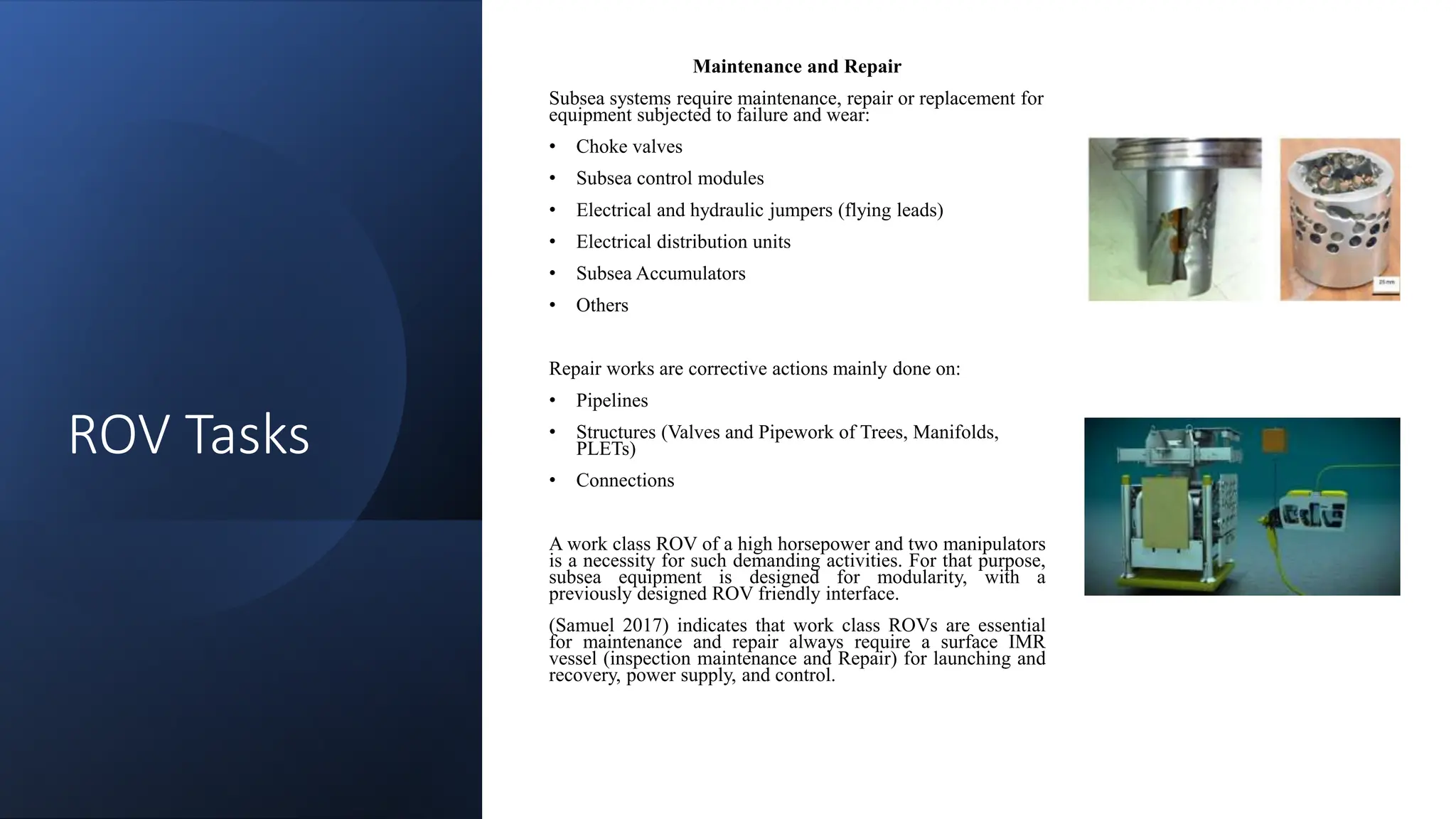 Remotely Operated Vehicles (ROVs), A Subsea Enabler | PPTX