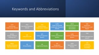 Remotely Operated Vehicles (ROVs), A Subsea Enabler | PPTX