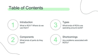 Remotely Operating Vehicle (ROV) | PPTX