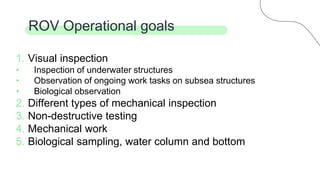 Remotely Operating Vehicle (ROV) | PPTX