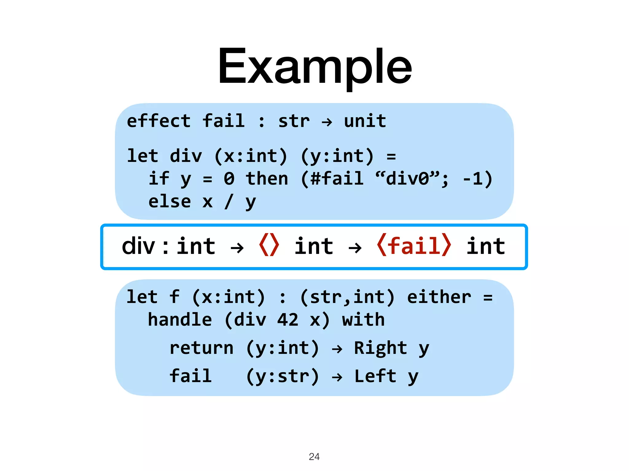 Row-based Effect Systems for Algebraic Effect Handlers | PPT