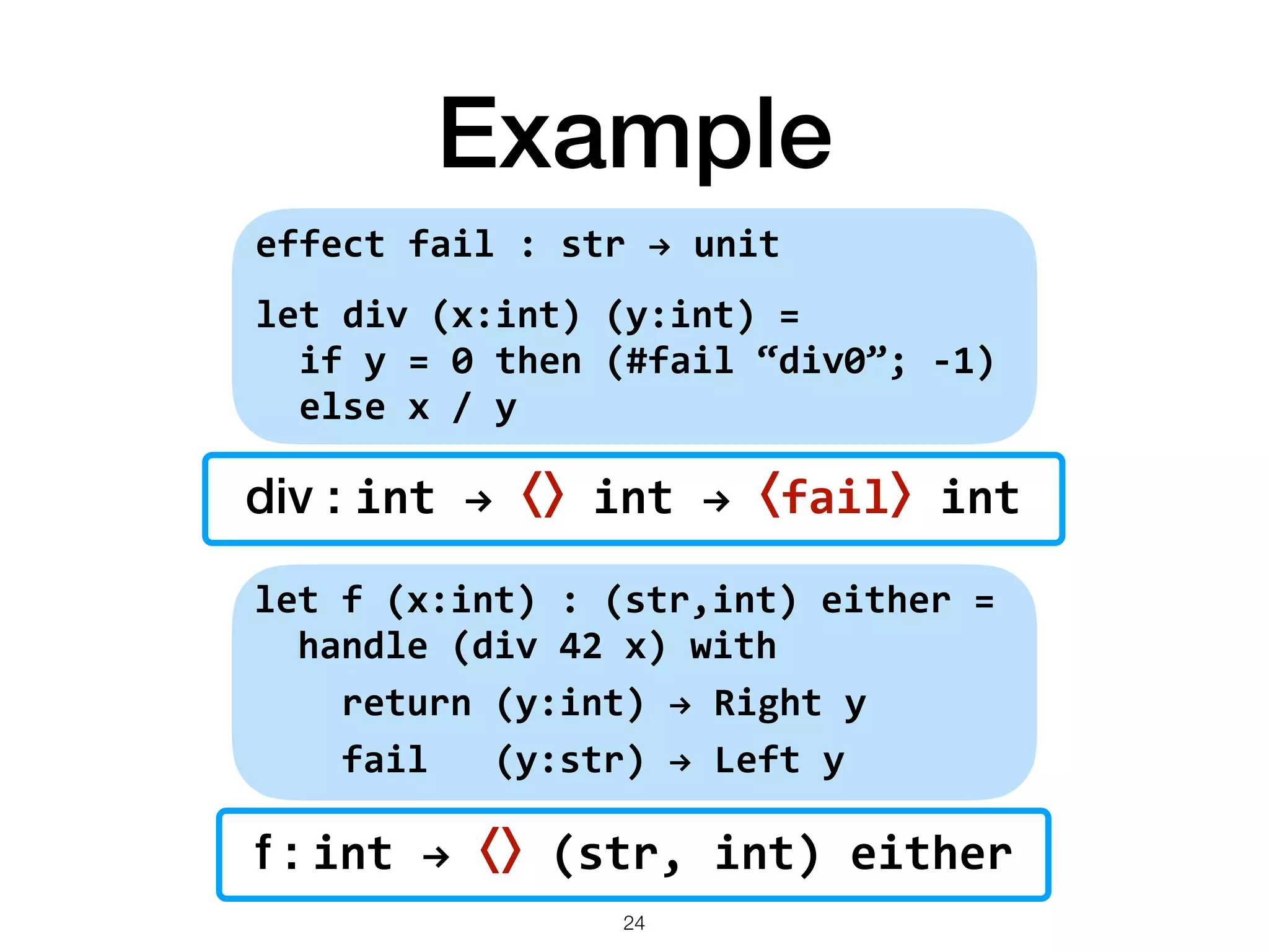 Row-based Effect Systems for Algebraic Effect Handlers | PPT