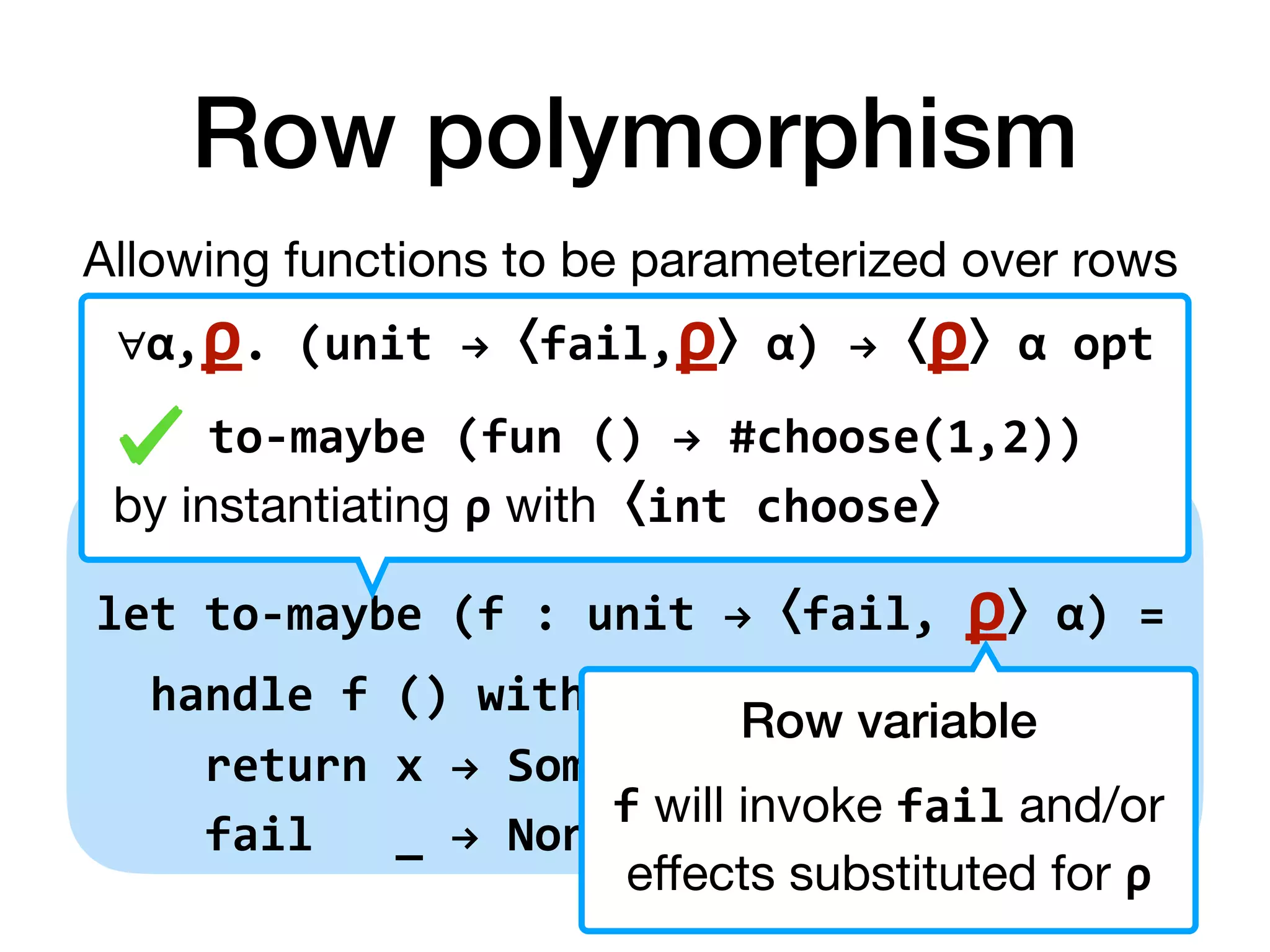 Row-based Effect Systems for Algebraic Effect Handlers | PPT
