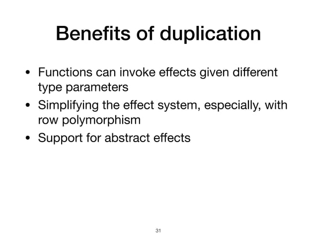 Row-based Effect Systems for Algebraic Effect Handlers | PPT