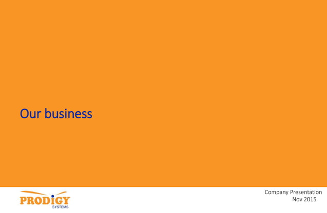 Prodigy Systems Presentation | PPT