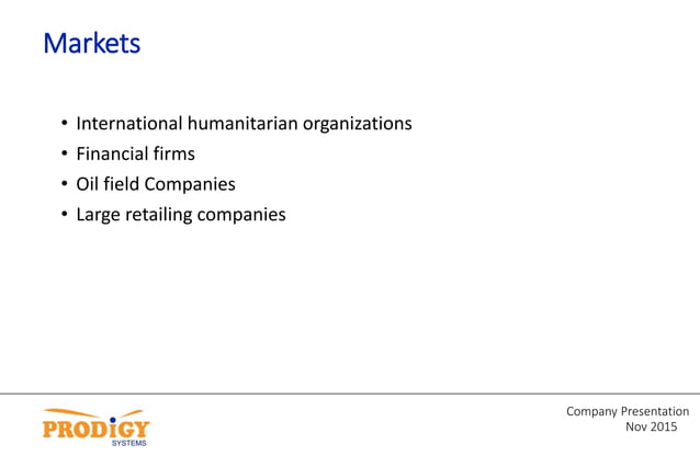 Prodigy Systems Presentation | PPT