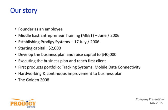 Prodigy Systems Presentation | PPT