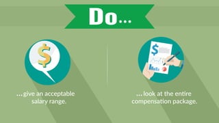 Dos and Don’ts of Salary Negotiation for Job Seekers | PDF