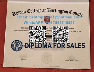 RCBC Diploma, Rowan College at Burlington County Diploma | PDF
