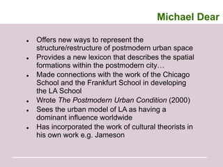 Postmodern Urbanism and the New Psychogeography | PPTX