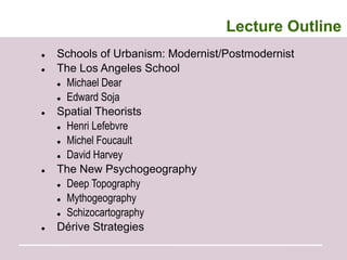 Postmodern Urbanism and the New Psychogeography | PPTX