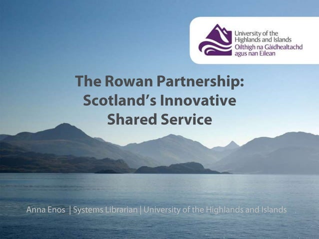 Rowan partnership presentation | PPT