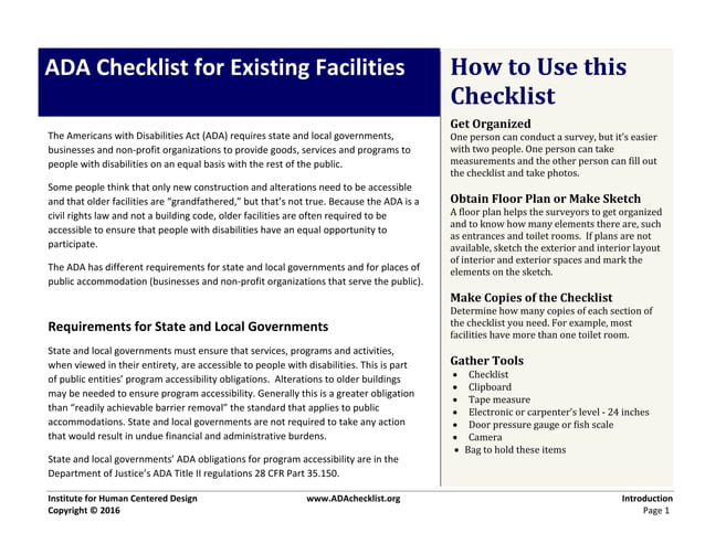 Rowe ada-checklist-word-fillable-form.pdf | Eldercare | Family and ...