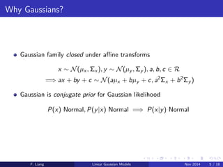A Unifying Review of Gaussian Linear Models (Roweis 1999) | PDF