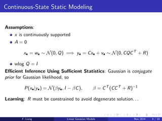 A Unifying Review of Gaussian Linear Models (Roweis 1999) | PDF