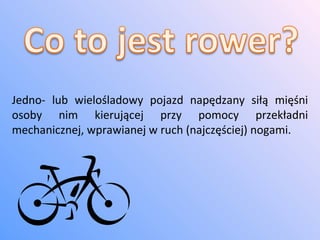 Budowa roweru | PPT