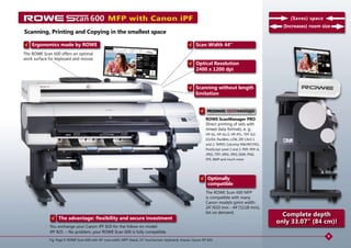 Rowe Scan 600 44 inch Tarayıcı - GenisFormat.Com
