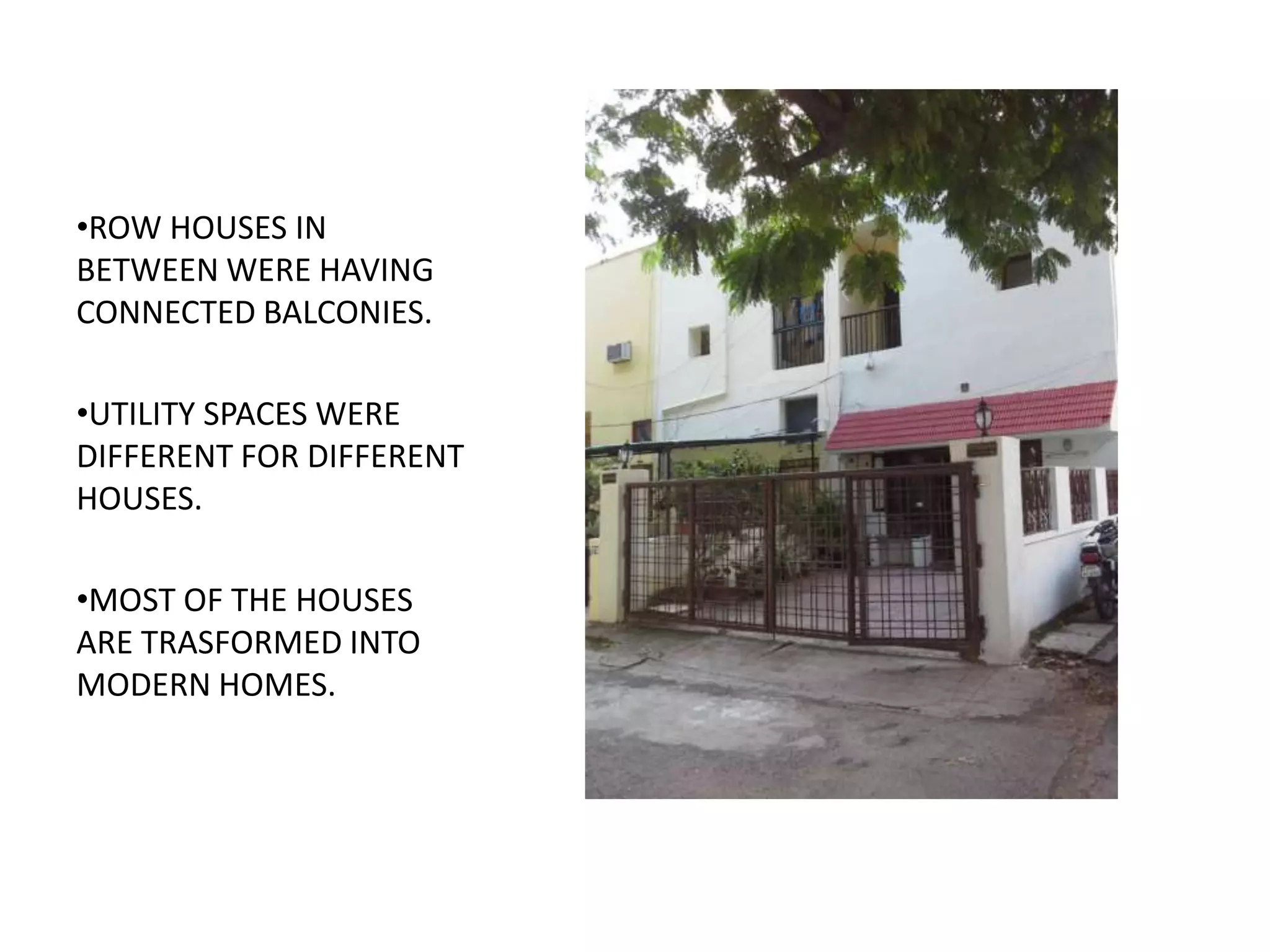 Row housing casestudy | PPTX