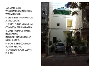 Row housing casestudy | PPTX