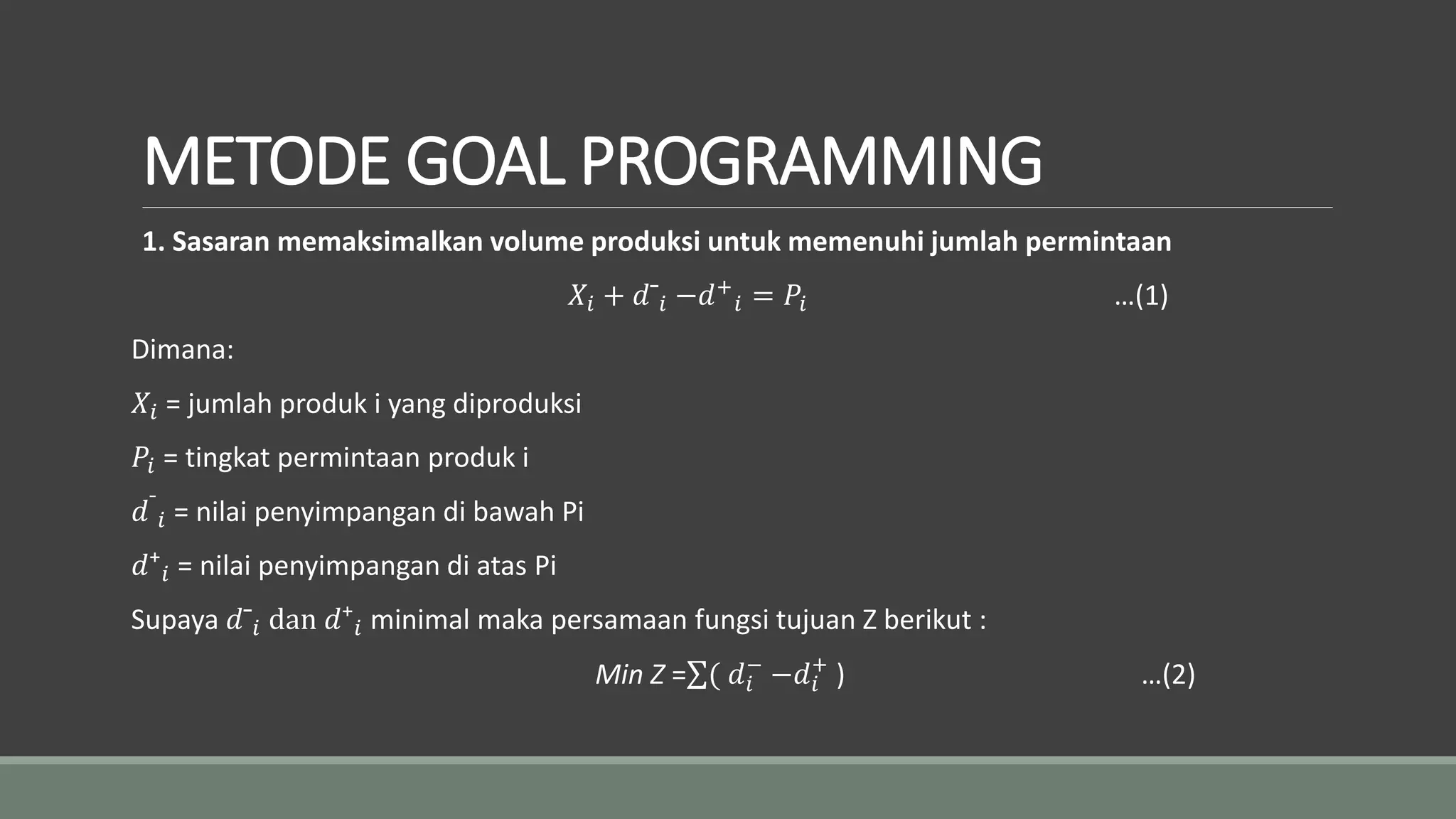 goal programing ppt | PPTX