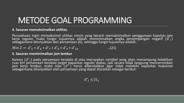 goal programing ppt | PPTX