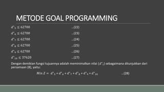 goal programing ppt | PPTX