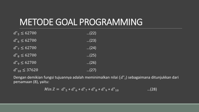 goal programing ppt | PPTX