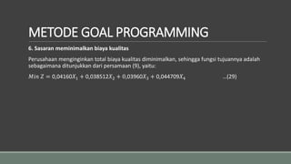 goal programing ppt | PPTX