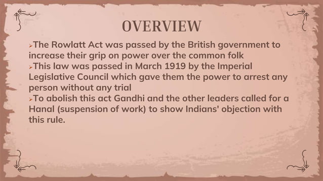 ROWLATT ACT.pptx | Sikhism | Religion & Spirituality
