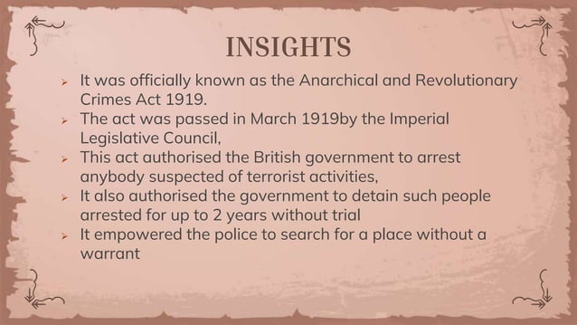 ROWLATT ACT.pptx | Sikhism | Religion & Spirituality