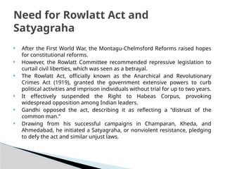 Rowlatt Act Power Point Presentation.... | PPTX
