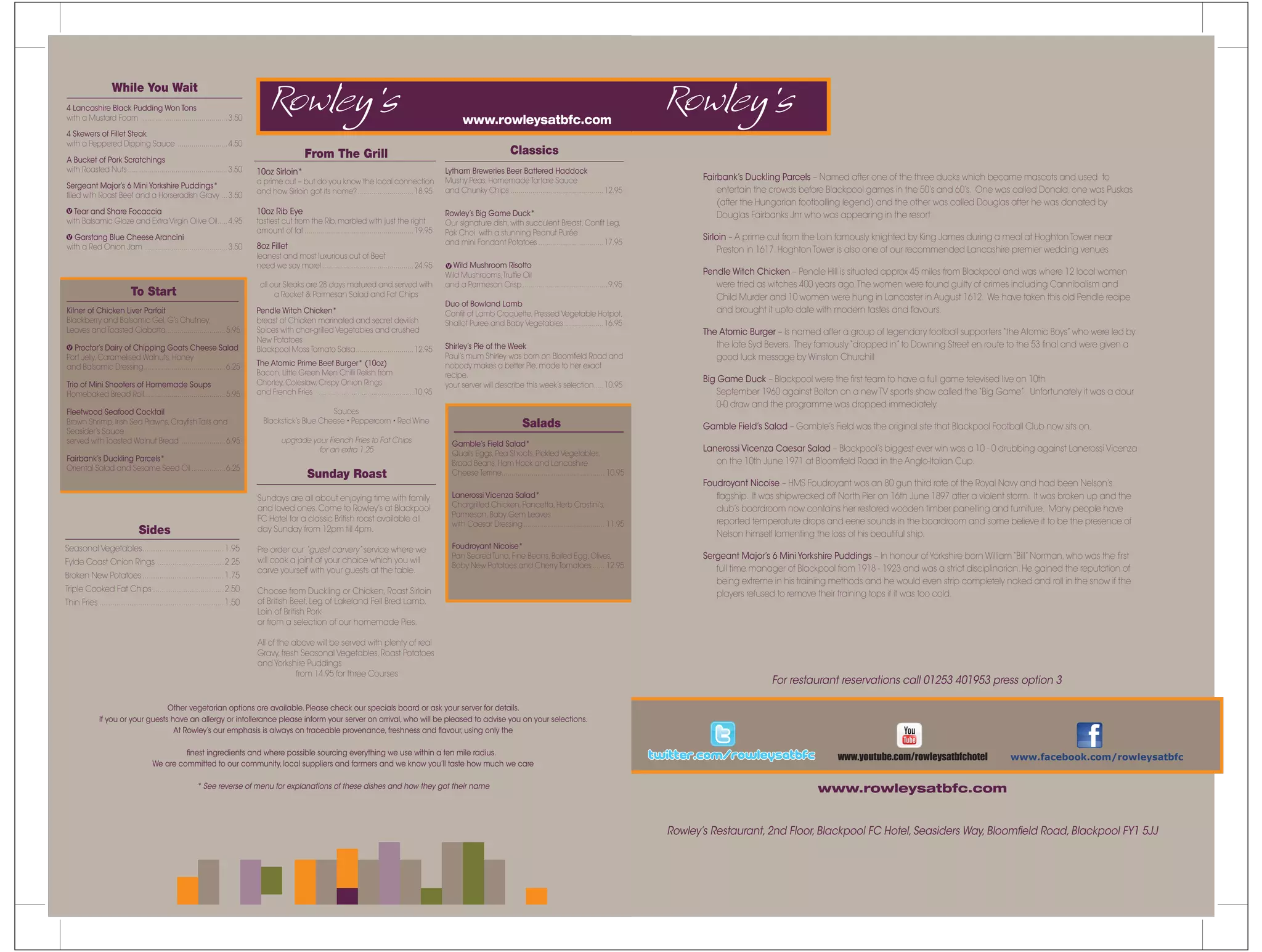 Rowleys menu new v3 | PDF | Barbecues and Grilling | Food & Drink