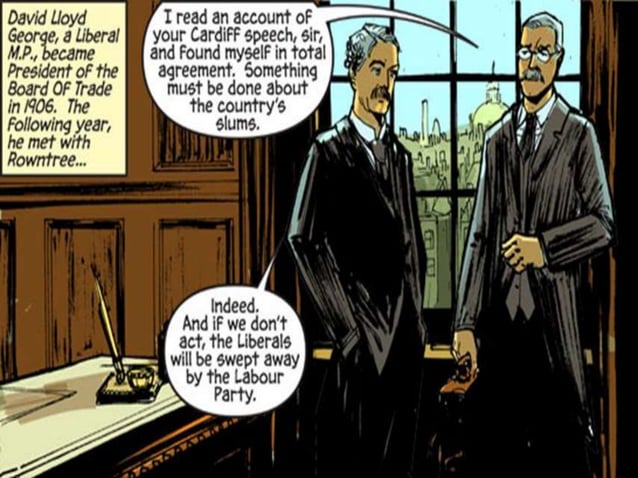 The Liberal Reforms - Rowntree comic strip | PPTX
