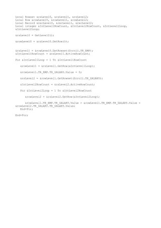 Rowset psft | TXT | Programming Languages | Computing