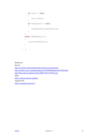 Row Set初步学习V1.1 | PDF