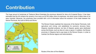 Testaccio Mount and its relation with the Roman province of Baetica | PPTX